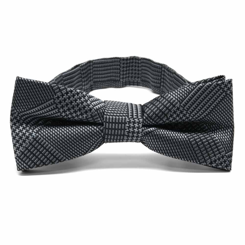 Boys' Black Plaid Bow Tie | Shop at TieMart – TieMart, Inc.