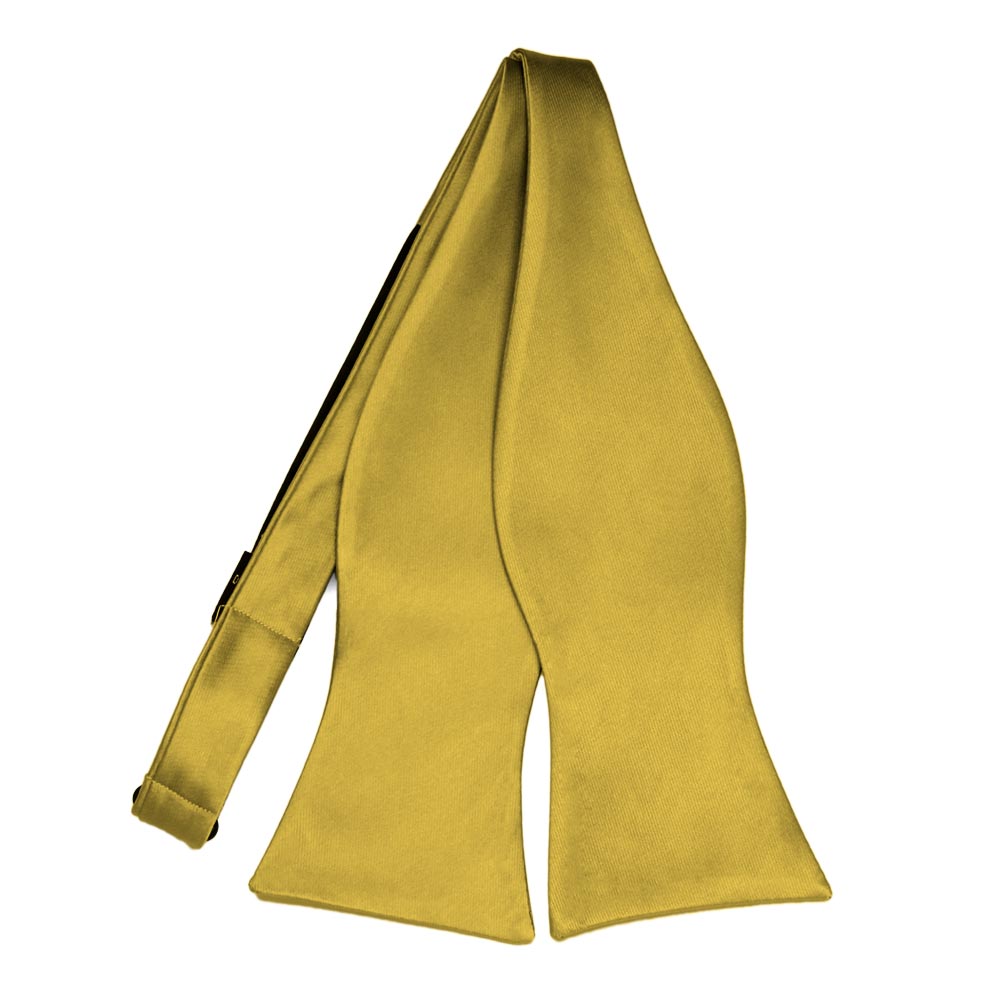 Gold Self-Tie Bow Ties. | Shop at TieMart – TieMart, Inc.