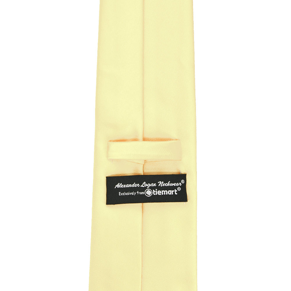 solid light yellow tie