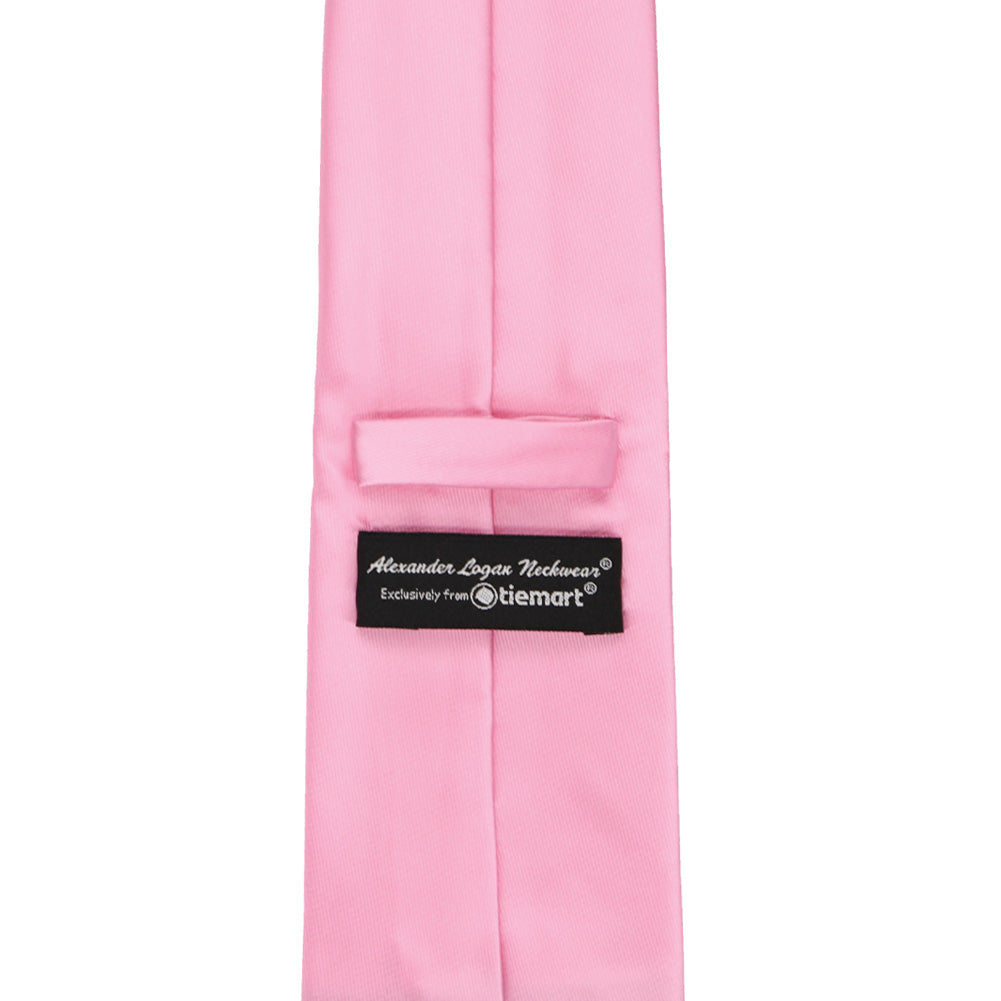 solid light pink tie