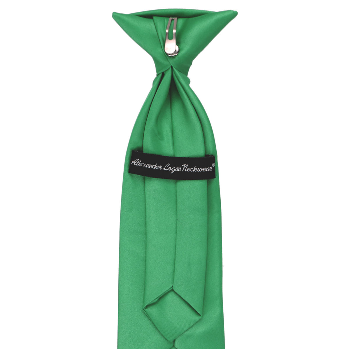 Boys' Emerald Green Clip-On Tie | Shop at TieMart – TieMart, Inc.
