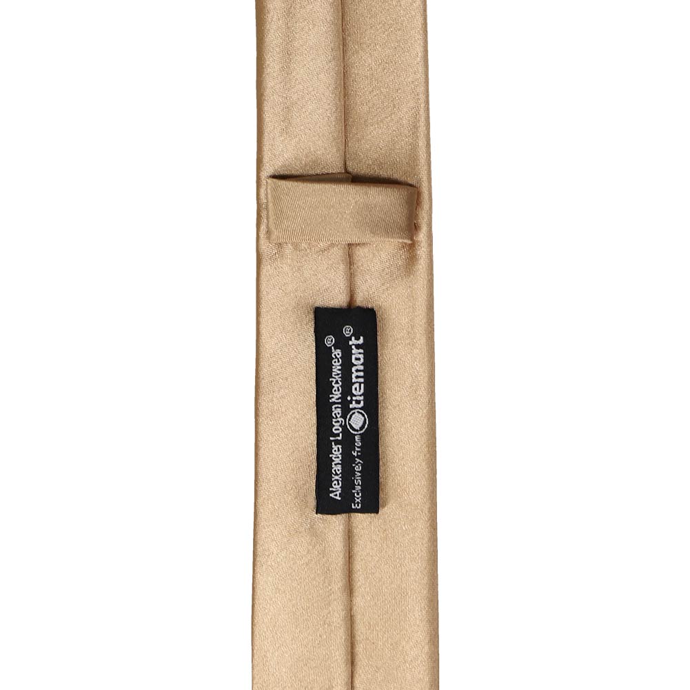 Bronze Skinny Solid Color Necktie, 2" Width | Shop at TieMart – TieMart ...
