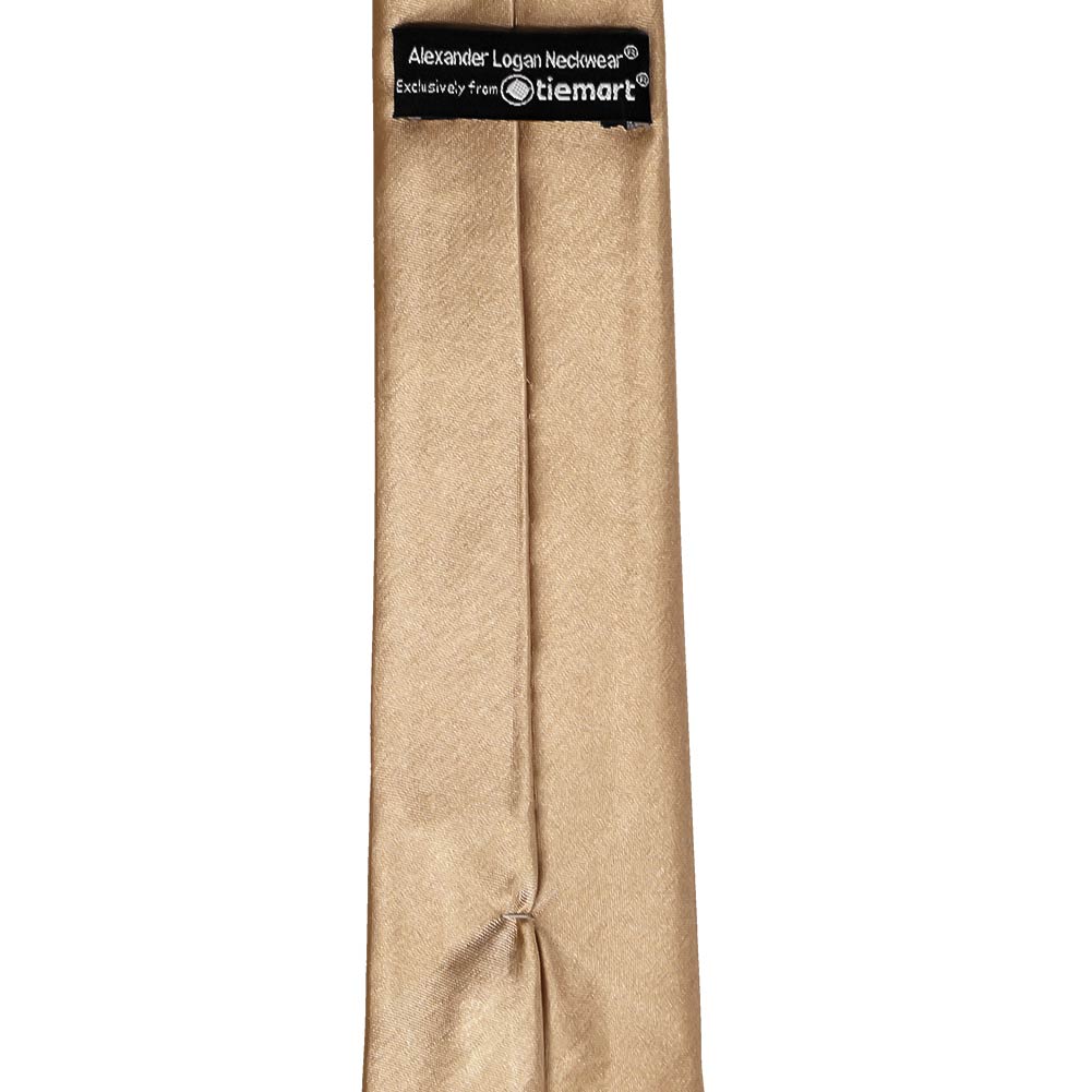Bronze Slim Solid Color Necktie, 2.5" Width | Shop at TieMart – TieMart ...