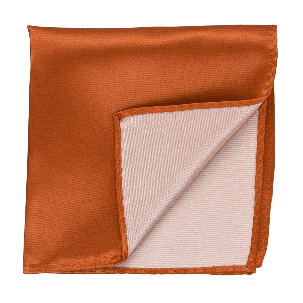 Burnt Orange Premium Pocket Square | Shop at TieMart – TieMart, Inc.