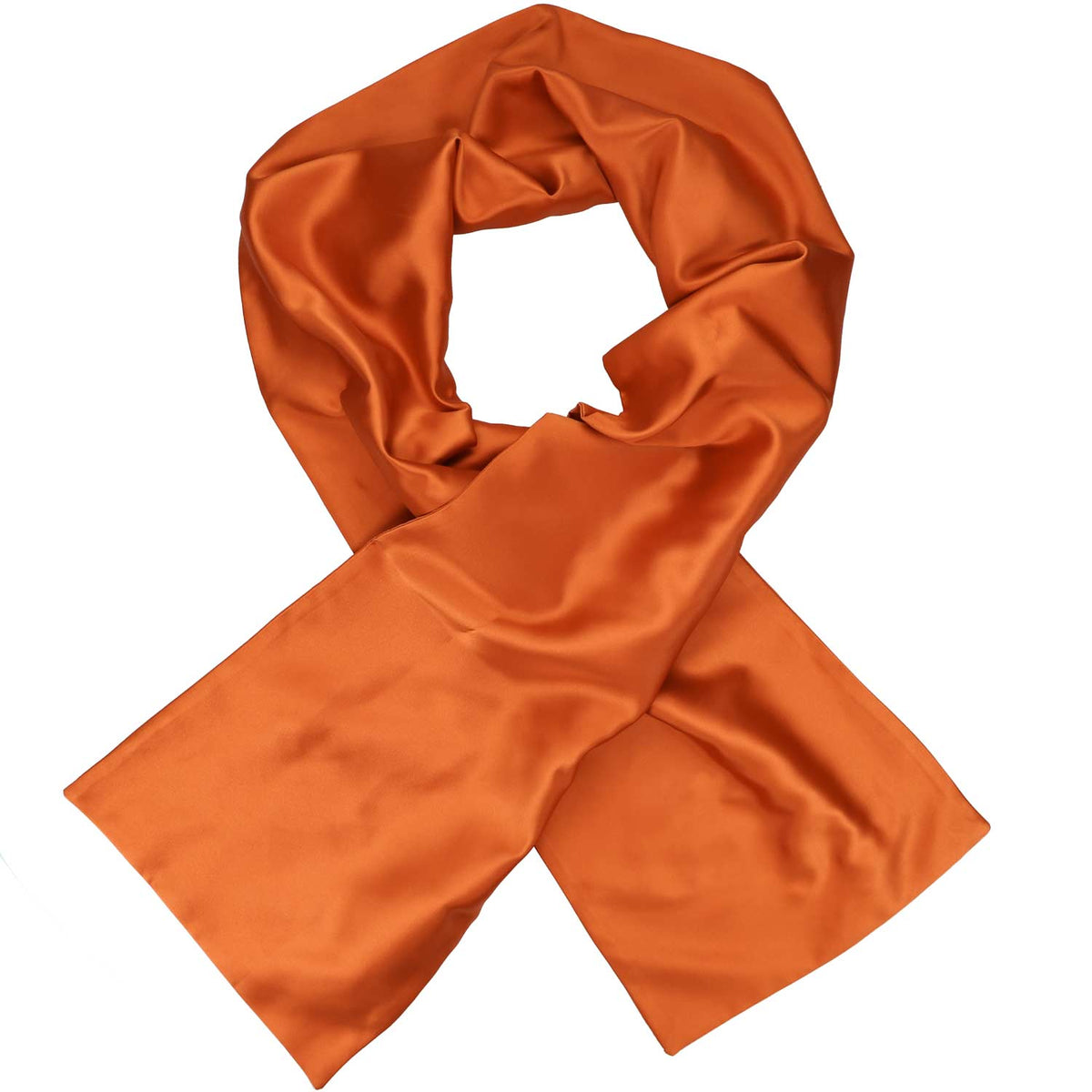 Burnt Orange Solid Color Scarf | Shop at TieMart – TieMart, Inc.