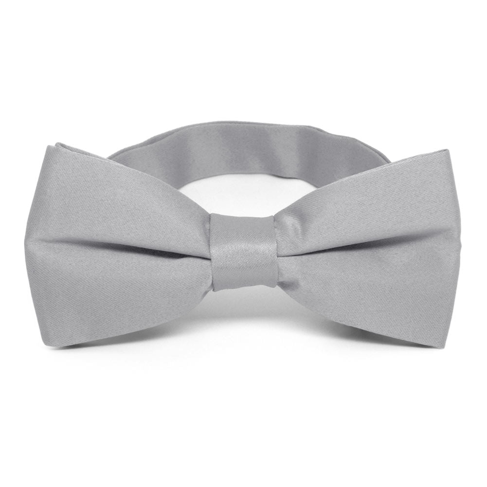 Chateau Silver Band Collar Bow Tie | Shop at TieMart – TieMart, Inc.