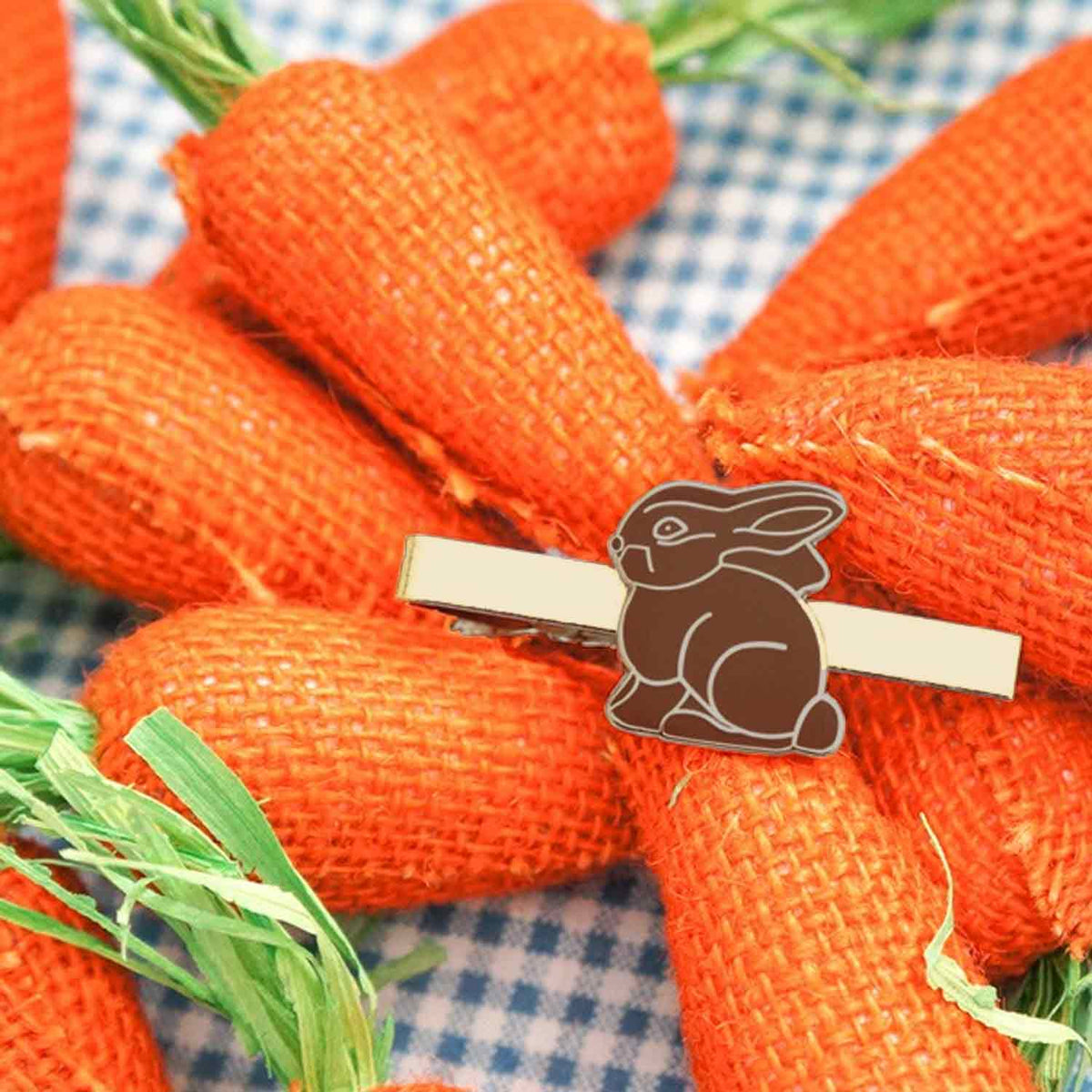 Chocolate Bunny Tie Bar | Shop at TieMart – TieMart, Inc.