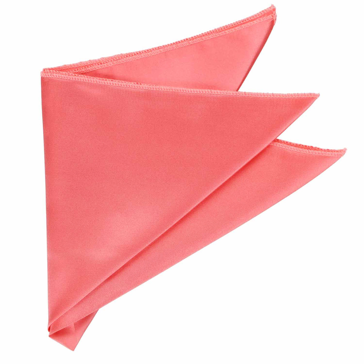 Coral Solid Color Pocket Square | Shop at TieMart – TieMart, Inc.
