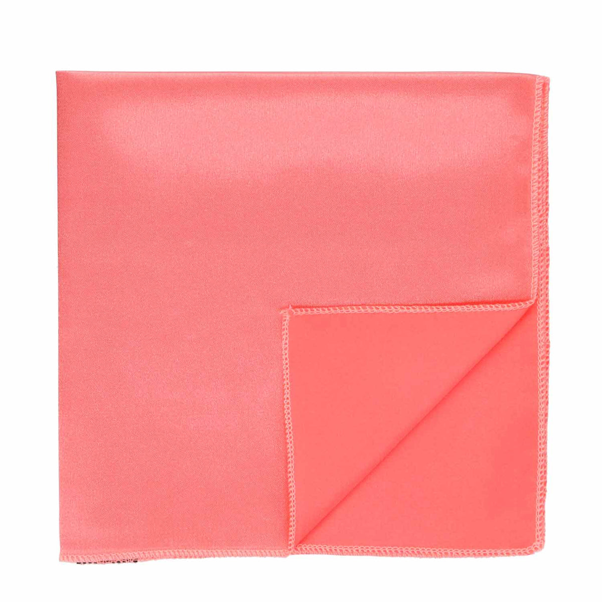 Coral Solid Color Pocket Square | Shop at TieMart – TieMart, Inc.