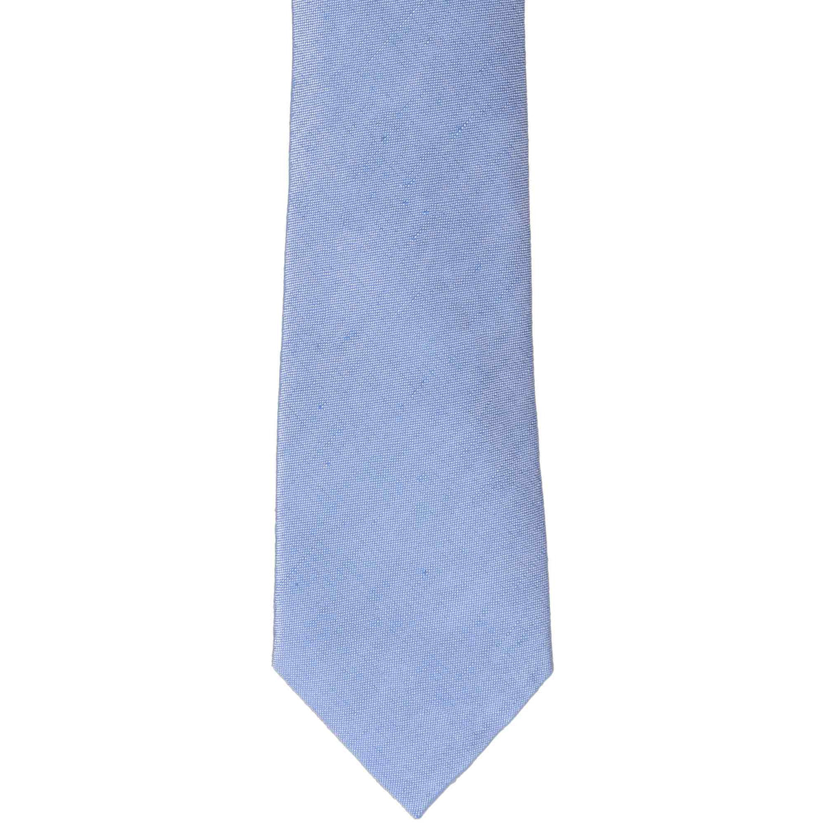Cornflower Blue Linen Blend Narrow Necktie, 3" Width | Shop at TieMart ...