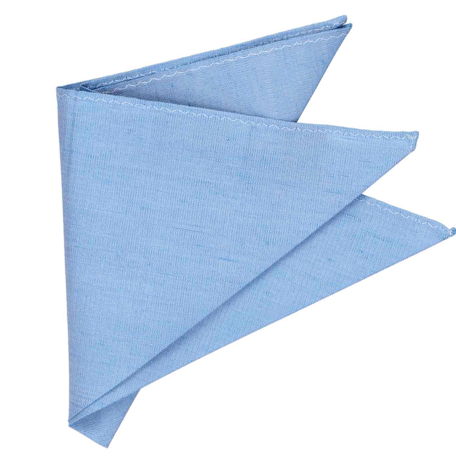 Cornflower Blue Linen Pocket Square | Shop at TieMart – TieMart, Inc.