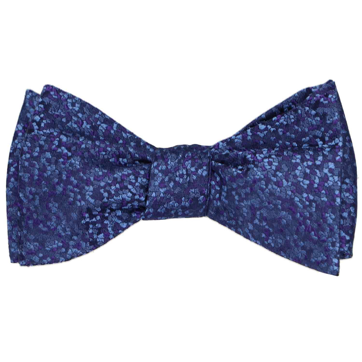 Dark Blue & Dark Purple Pebble Pattern Silk Self-Tie Bow Tie | Shop at ...