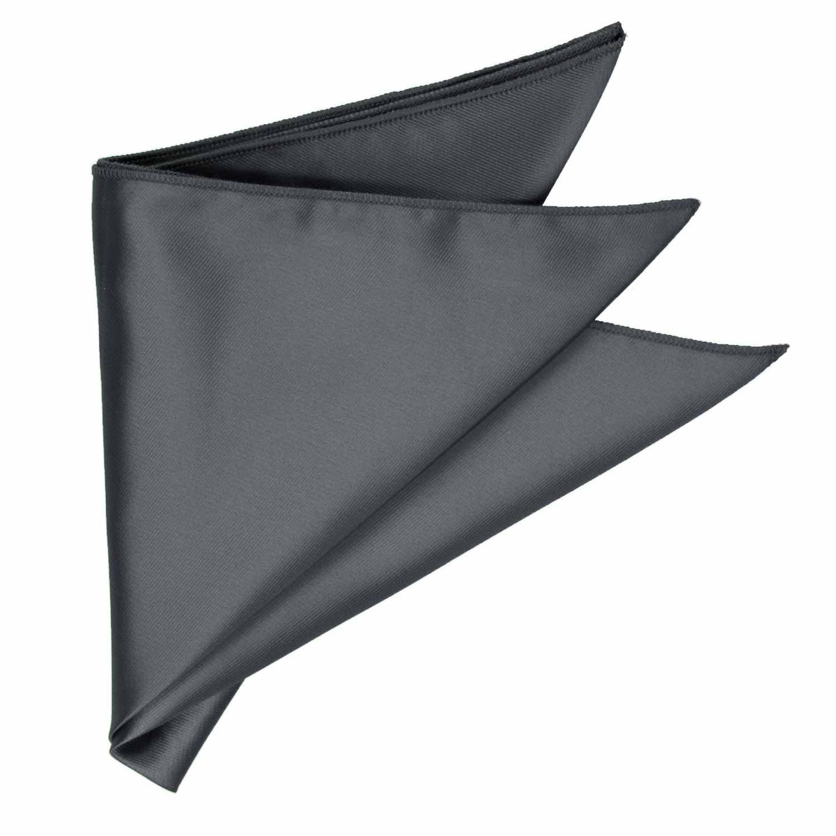 Dark Gray Solid Color Pocket Square | Shop at TieMart – TieMart, Inc.