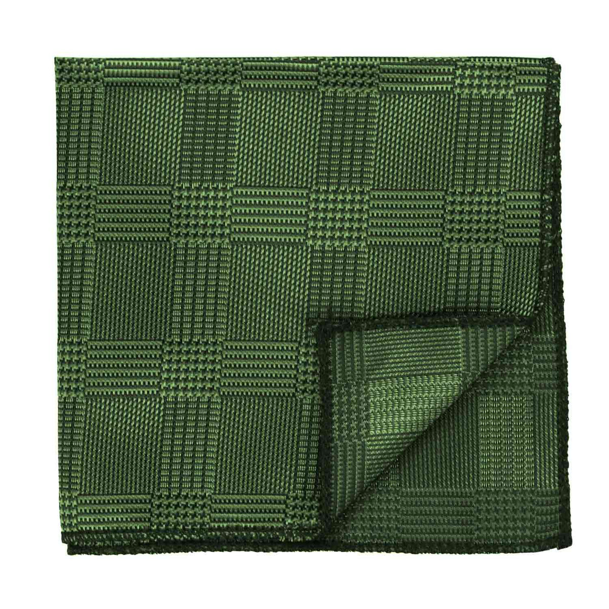 Dark Green Glen Plaid Pocket Square | Shop at TieMart – TieMart, Inc.