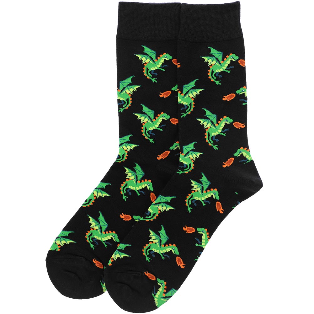 Men's Fiery Dragon Socks | Shop at TieMart – TieMart, Inc.