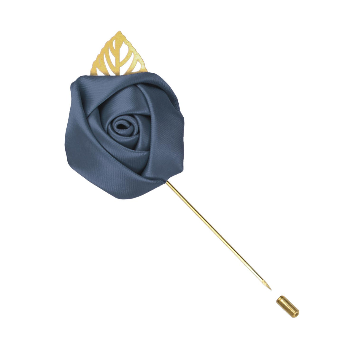 Dusty Blue Flower Lapel Pin | Shop at TieMart – TieMart, Inc.