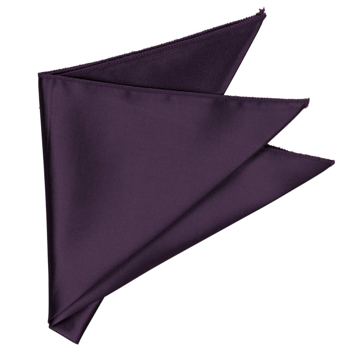 Eggplant Purple Solid Color Pocket Square | Shop at TieMart – TieMart, Inc.