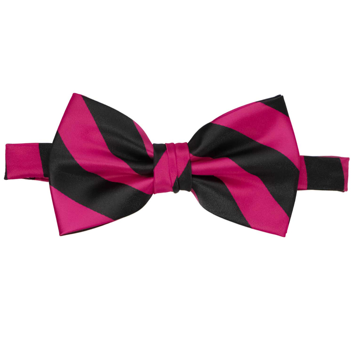 Fuchsia and Black Striped Bow Tie | Shop at TieMart – TieMart, Inc.