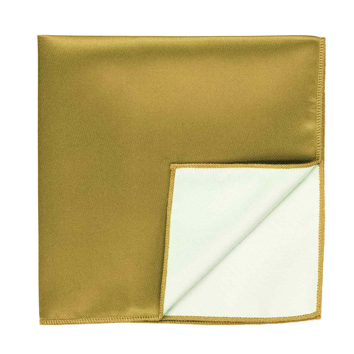 Gold Solid Color Pocket Square | Shop at TieMart – TieMart, Inc.