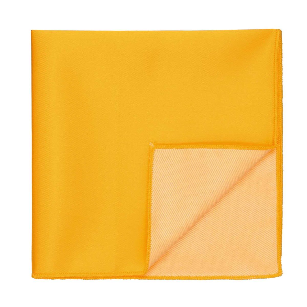 Golden Yellow Solid Color Pocket Square | Shop at TieMart – TieMart, Inc.