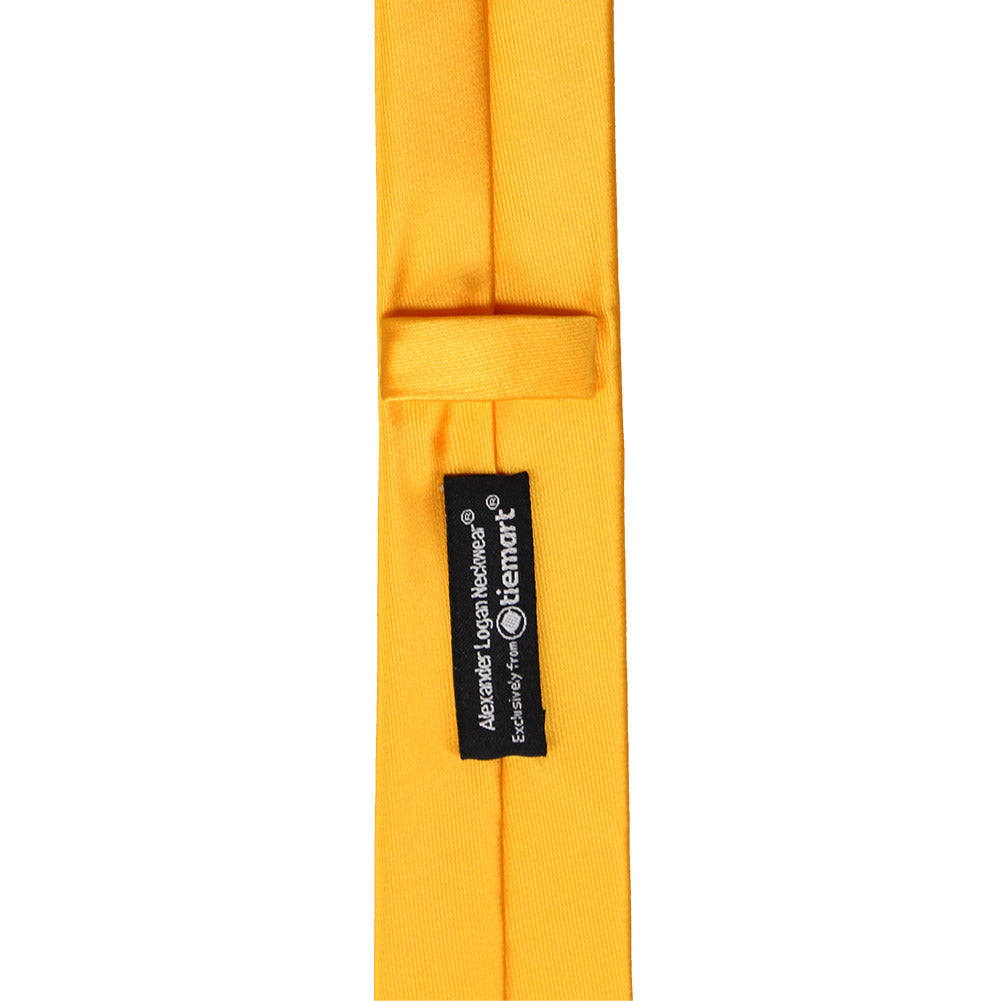 Golden Yellow Skinny Solid Color Necktie, 2" Width | Shop at TieMart ...