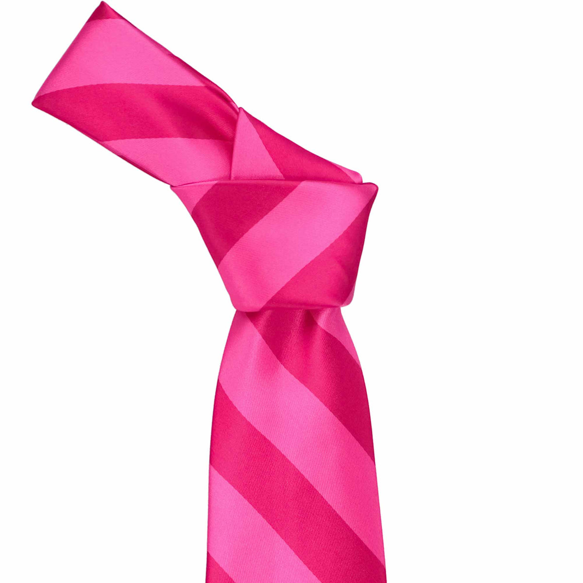 Hot Pink and Fuchsia Striped Tie | Shop at TieMart – TieMart, Inc.