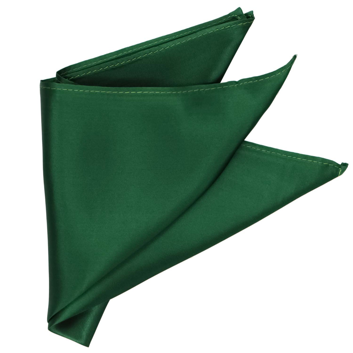 Hunter Green Silk Pocket Square | Shop at TieMart – TieMart, Inc.