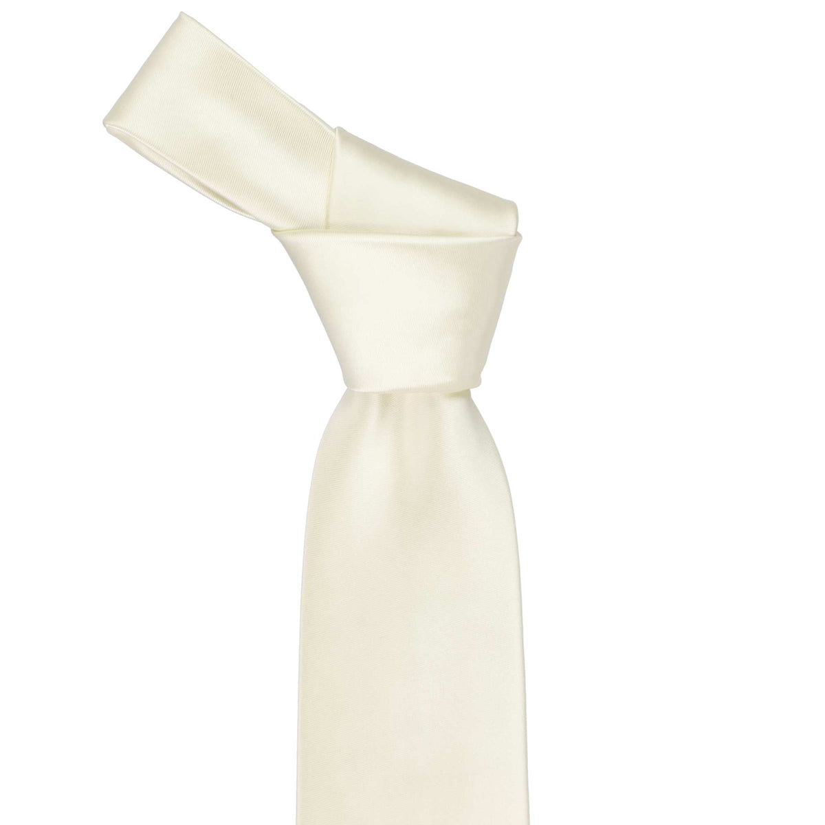 Ivory Premium Solid Color Necktie | Shop at TieMart – TieMart, Inc.