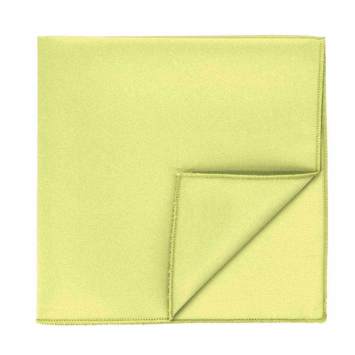 Lemon Lime Solid Color Pocket Square | Shop at TieMart – TieMart, Inc.