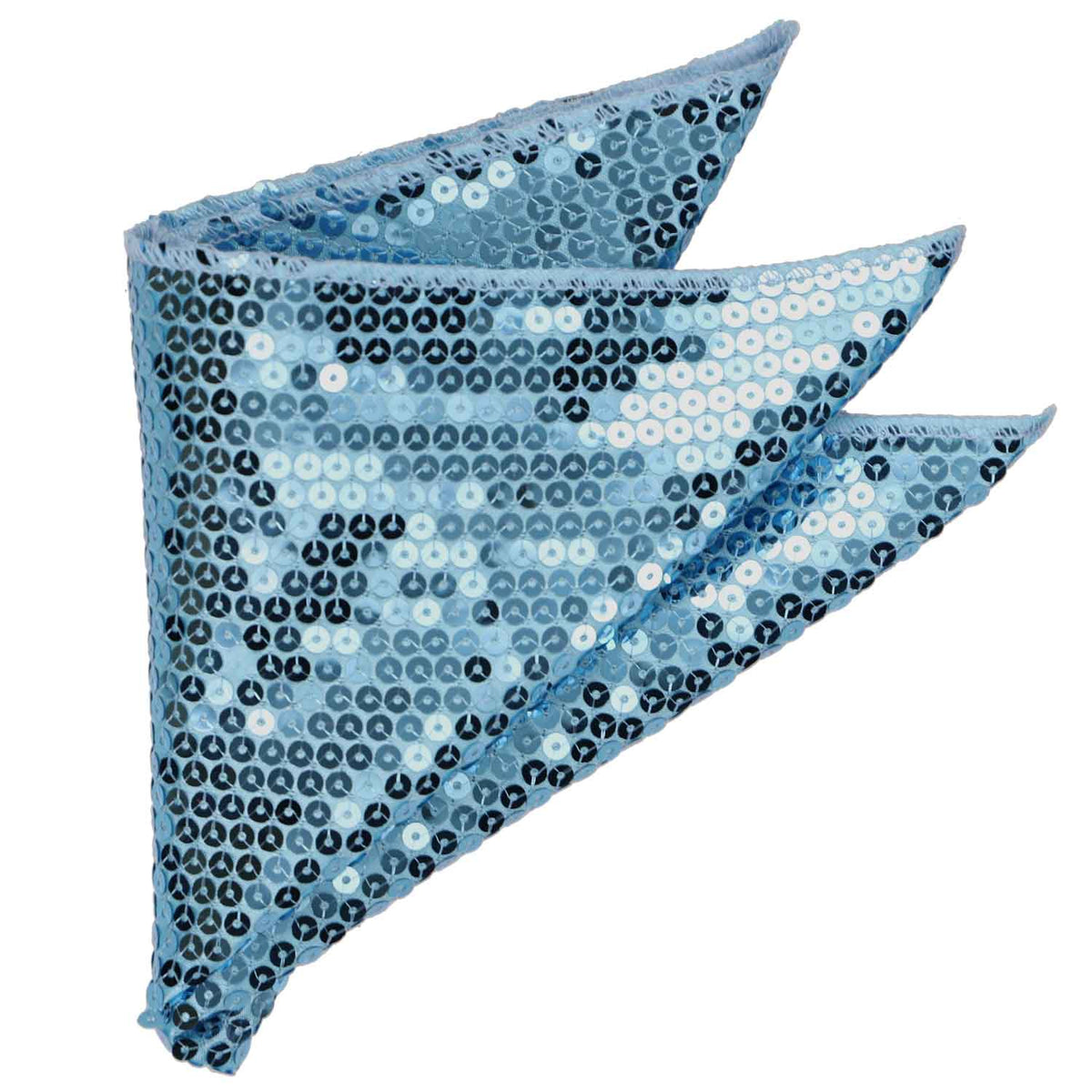 Light Blue Sequin Pocket Square | Shop at TieMart – TieMart, Inc.