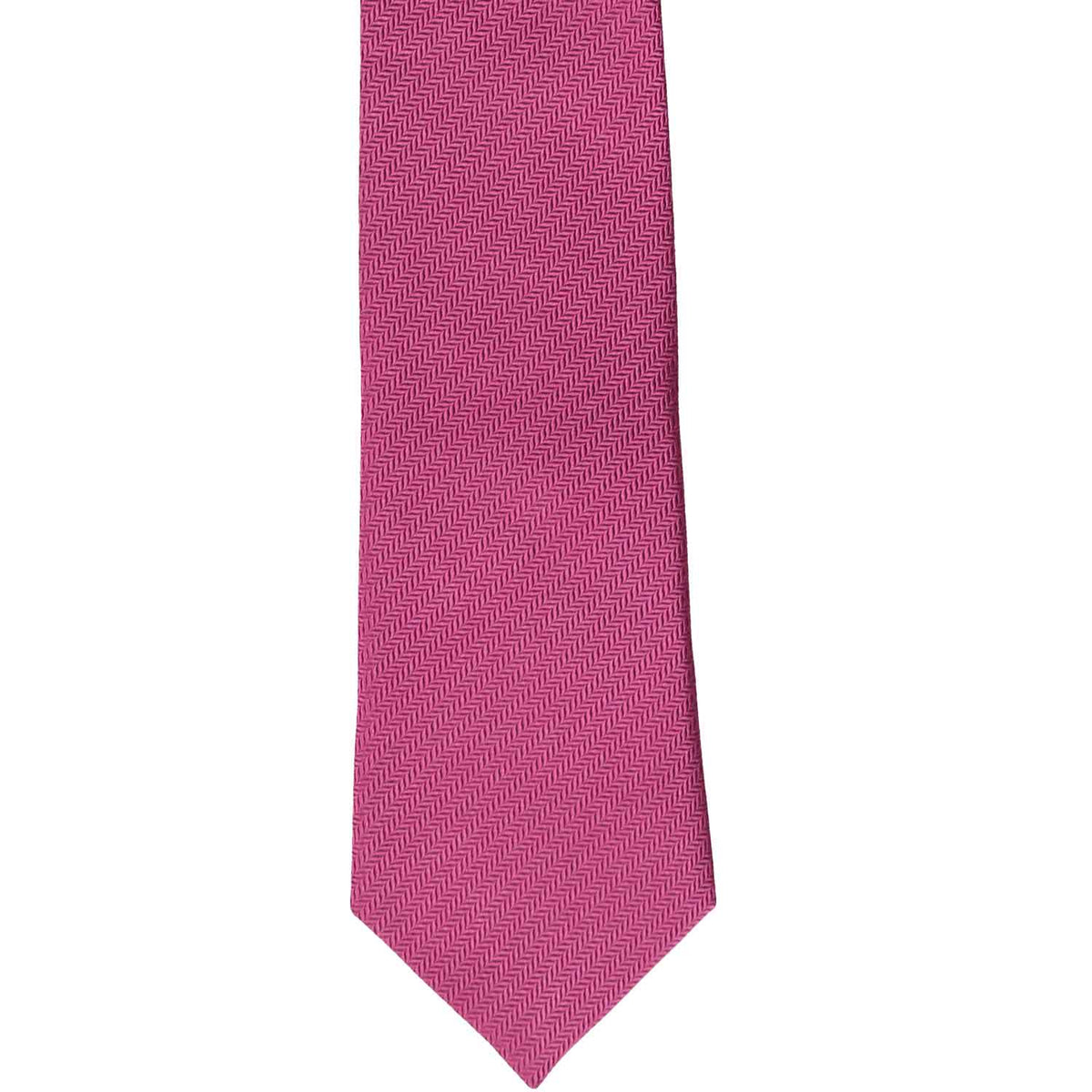 Magenta Herringbone Silk Slim Necktie, 2.5" Width | Shop at TieMart ...
