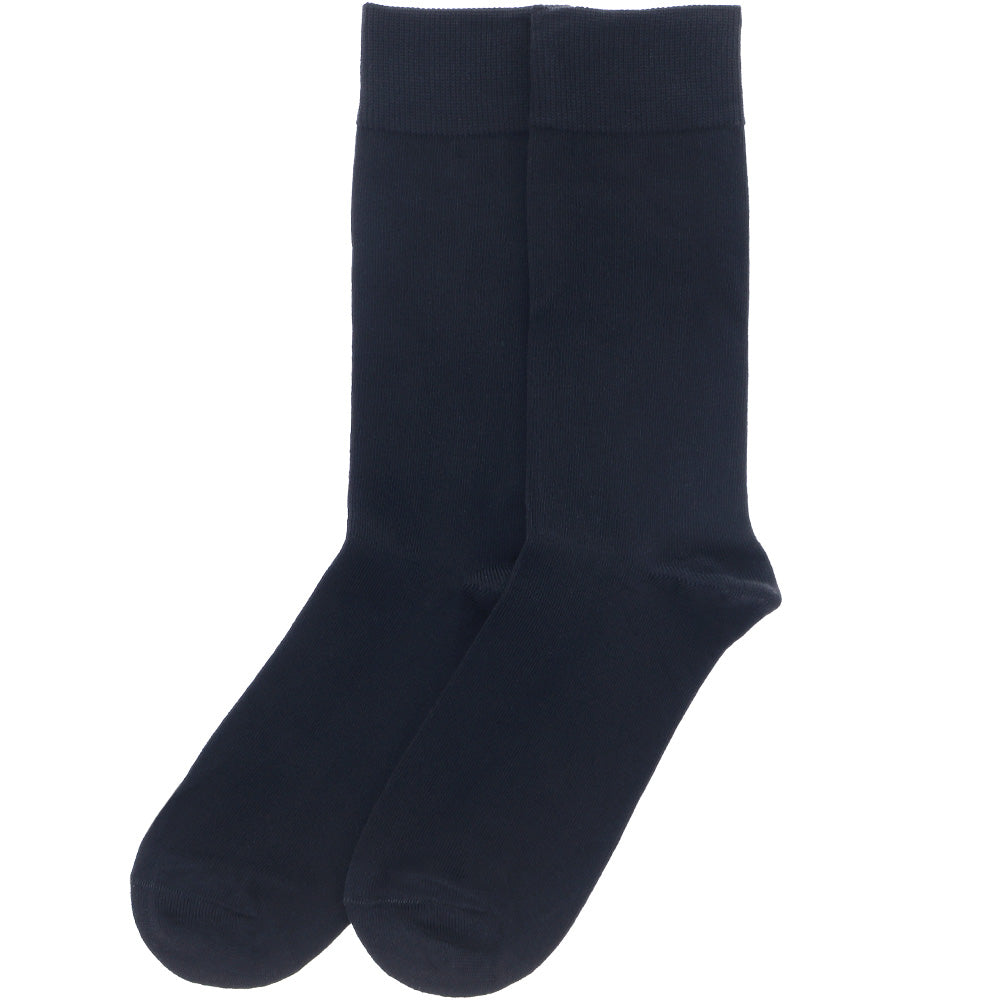 Men's Navy Blue Bamboo Dress Socks | Shop at TieMart – TieMart, Inc.