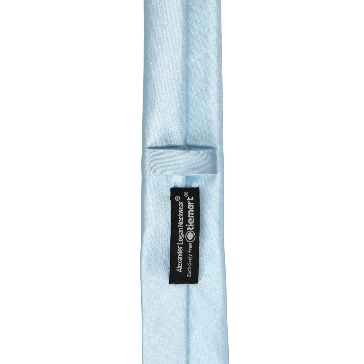 Powder Blue Skinny Solid Color Necktie, 2" Width | Shop at TieMart ...