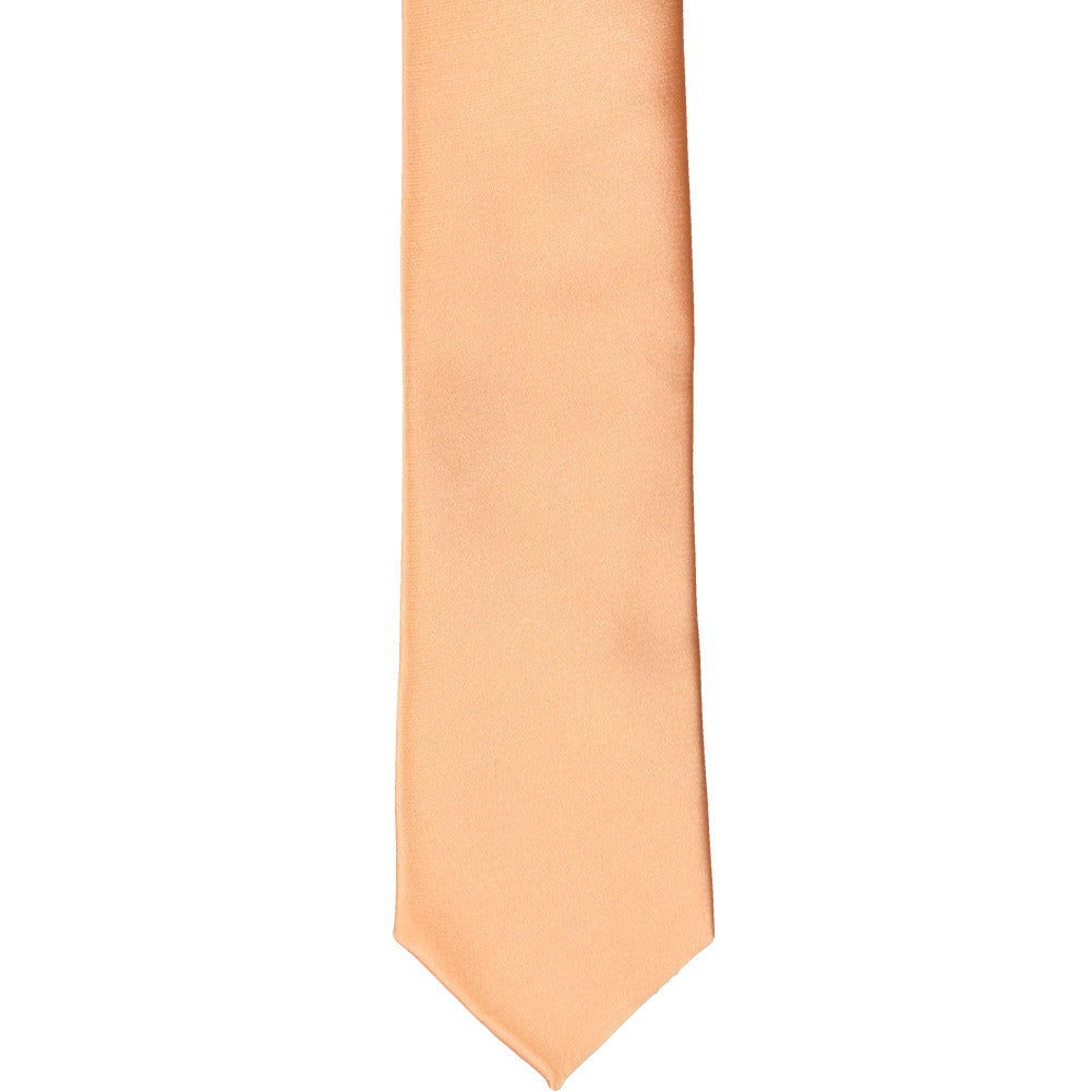Peach Premium Skinny Necktie, 2" Width | Shop at TieMart – TieMart, Inc.