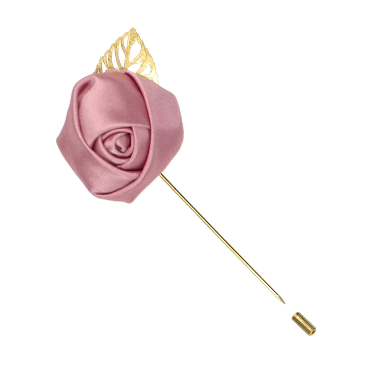 Pink Champagne Premium Flower Lapel Pin | Shop at TieMart – TieMart, Inc.