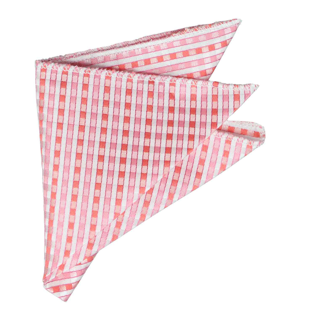 Perfect Pink Plaid Pocket Square | Shop at TieMart – TieMart, Inc.
