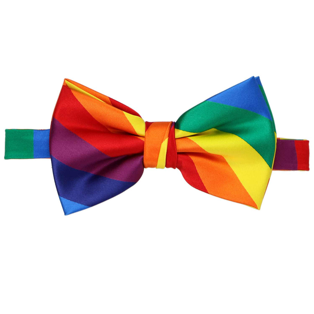 Rainbow Striped Bow Tie | Shop at TieMart – TieMart, Inc.