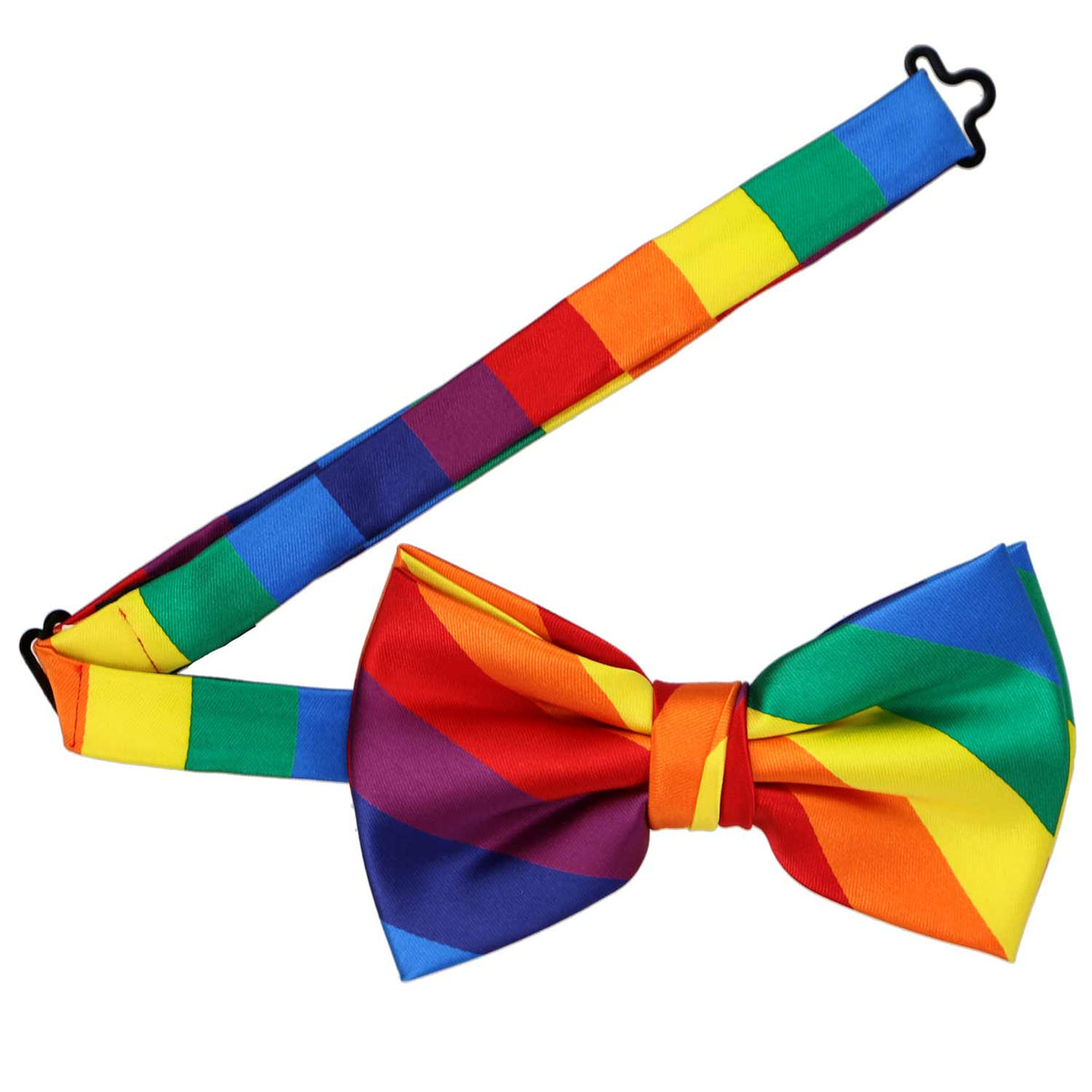 Rainbow Striped Bow Tie | Shop at TieMart – TieMart, Inc.