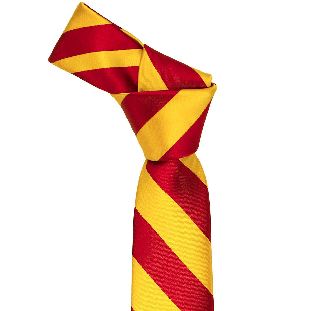 Boys' Red and Golden Yellow Striped Tie | Shop at TieMart – TieMart, Inc.