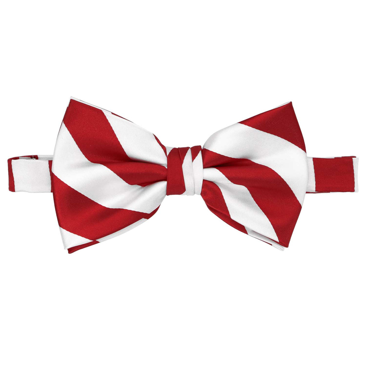 Red and White Striped Bow Tie | Shop at TieMart – TieMart, Inc.