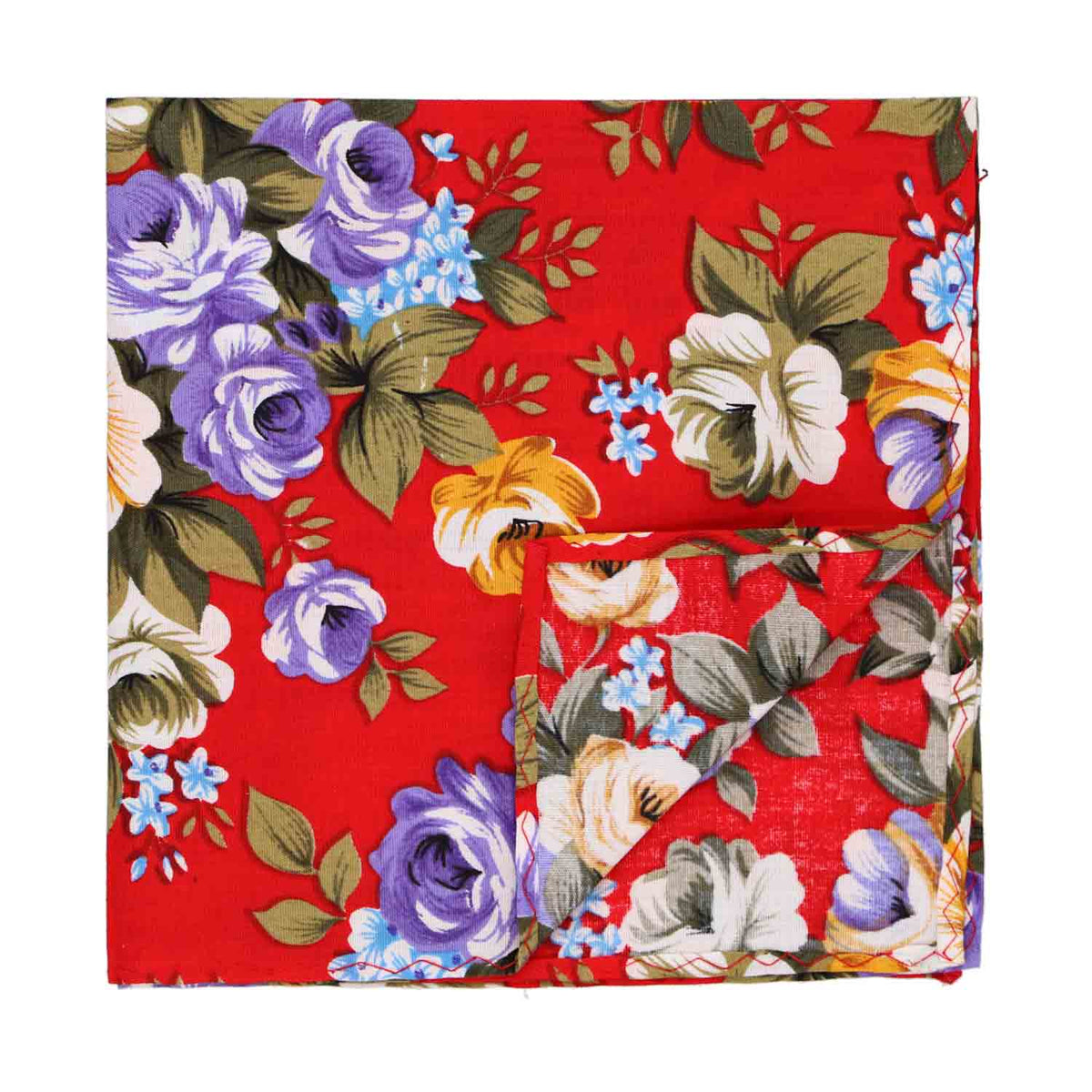 Red Floral Pocket Square | Shop at TieMart – TieMart, Inc.
