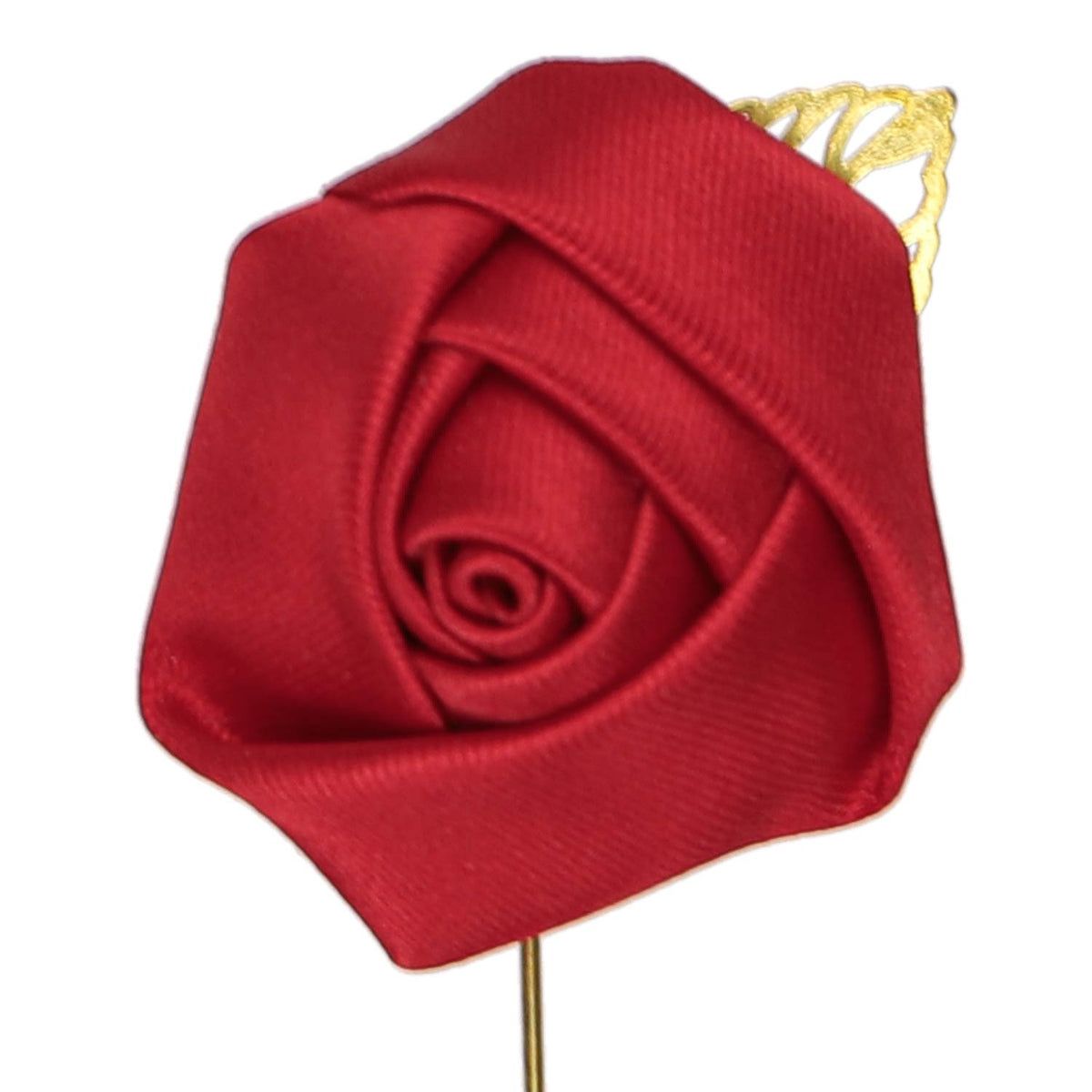 Red Premium Flower Lapel Pin | Shop at TieMart – TieMart, Inc.