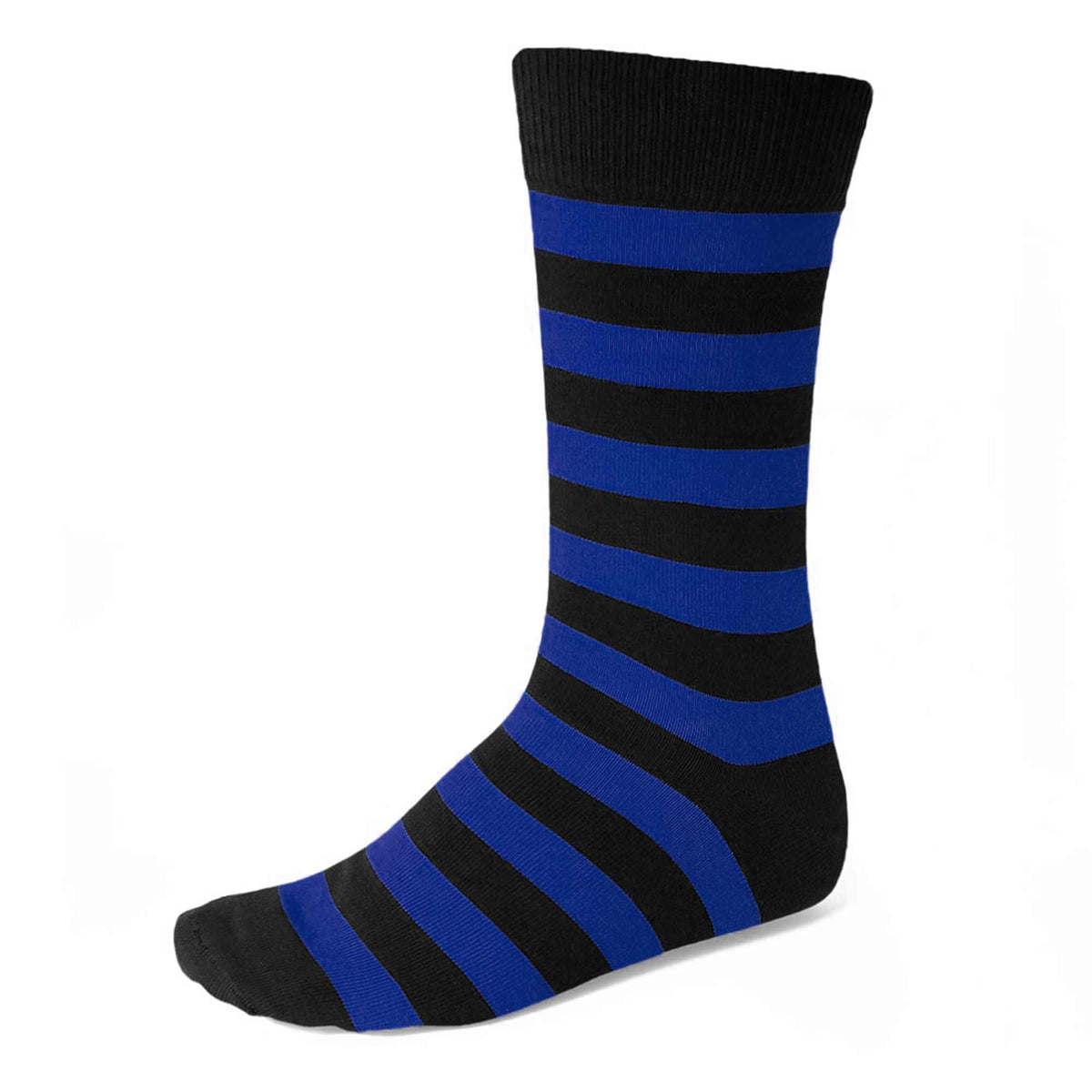 Men's Royal Blue and Black Striped Socks | Shop at TieMart – TieMart, Inc.