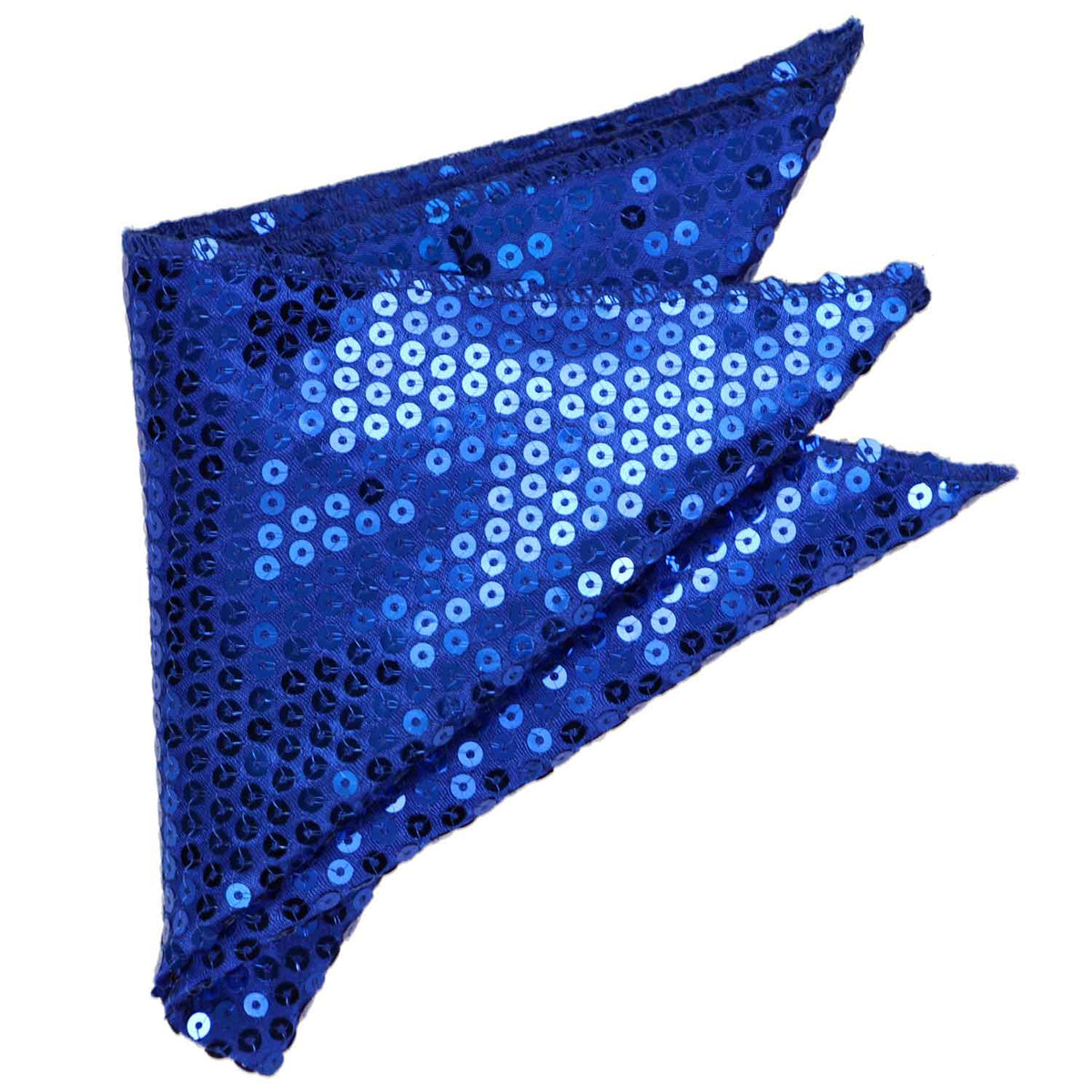 Royal Blue Sequin Pocket Square | Shop at TieMart – TieMart, Inc.