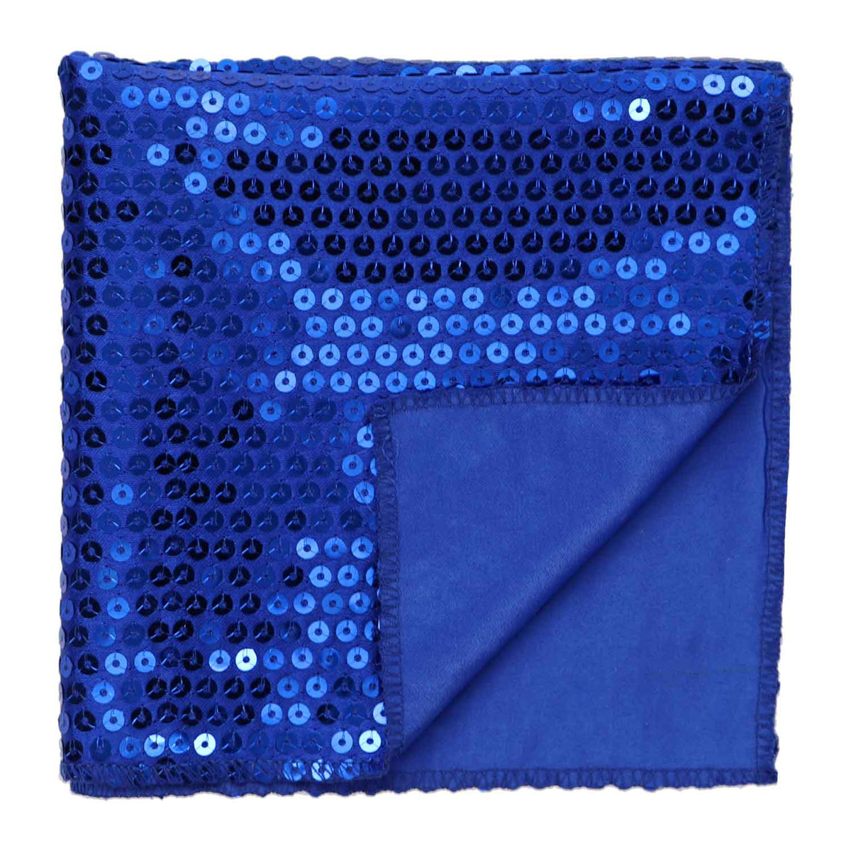 Royal Blue Sequin Pocket Square | Shop at TieMart – TieMart, Inc.