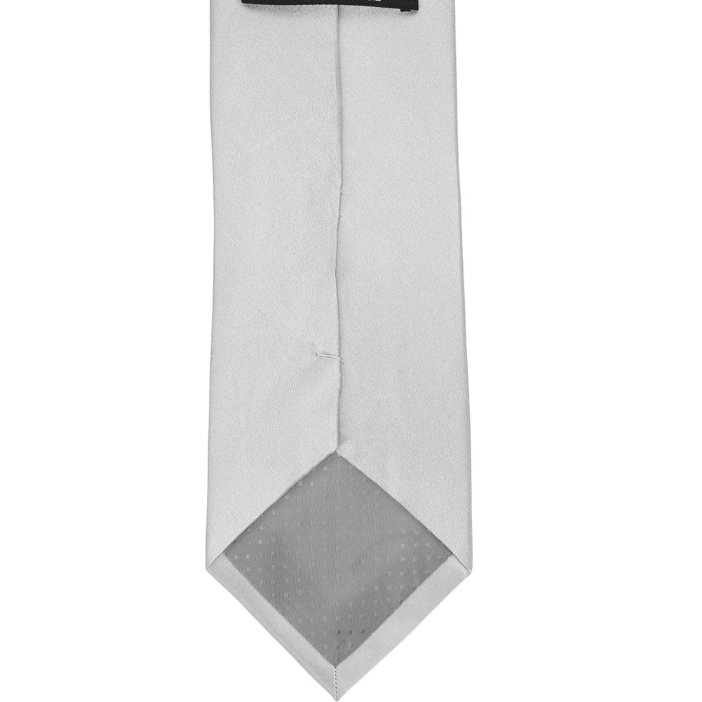 Silver Silk Extra Long Necktie | Shop at TieMart – TieMart, Inc.