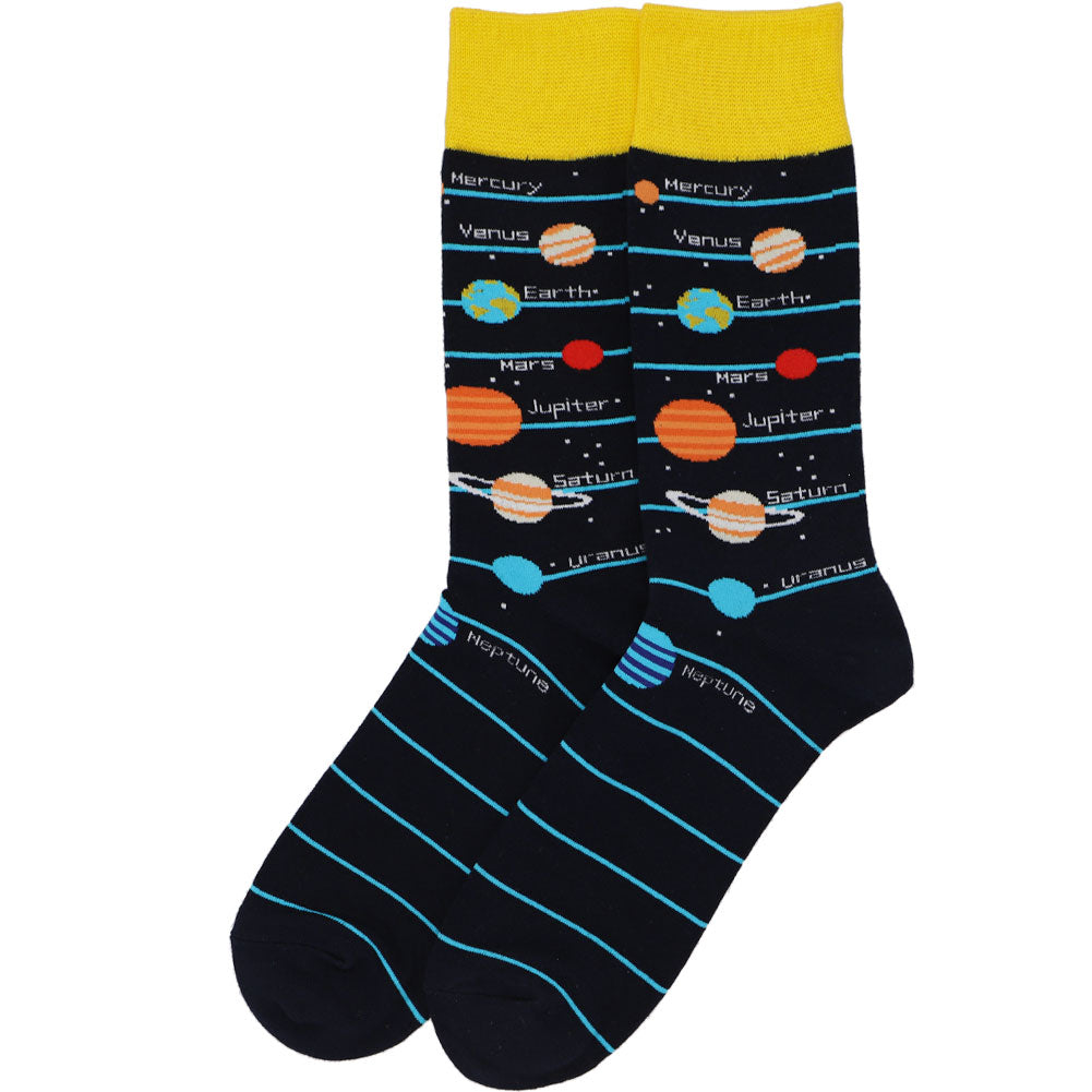 Men's Solar System Socks | Shop at TieMart – TieMart, Inc.