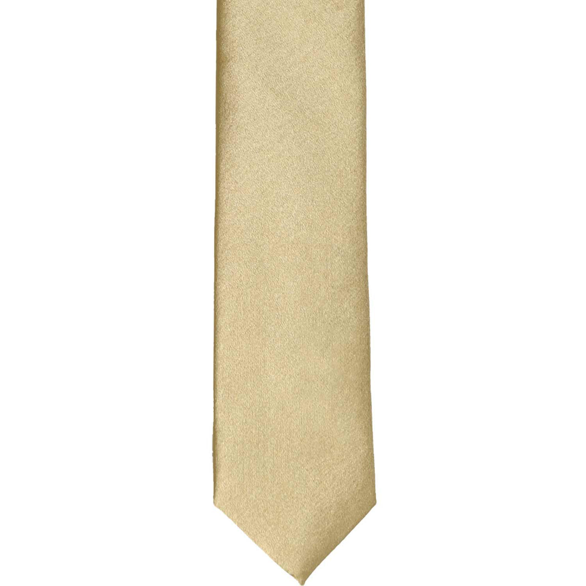 Sparkling Champagne Skinny Solid Color Necktie, 2" Width | Shop at ...