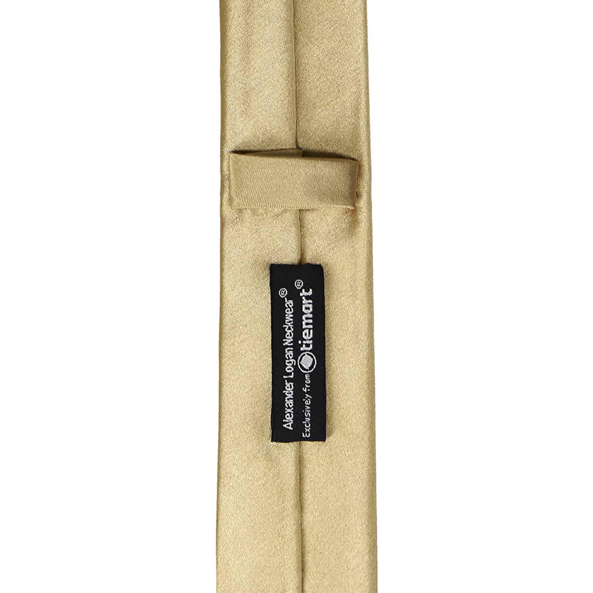 Sparkling Champagne Skinny Solid Color Necktie, 2" Width | Shop at ...
