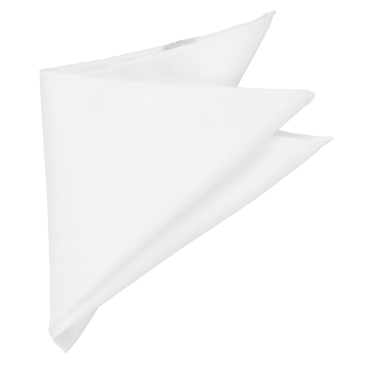 White Matte Finish Pocket Square | Shop at TieMart – TieMart, Inc.